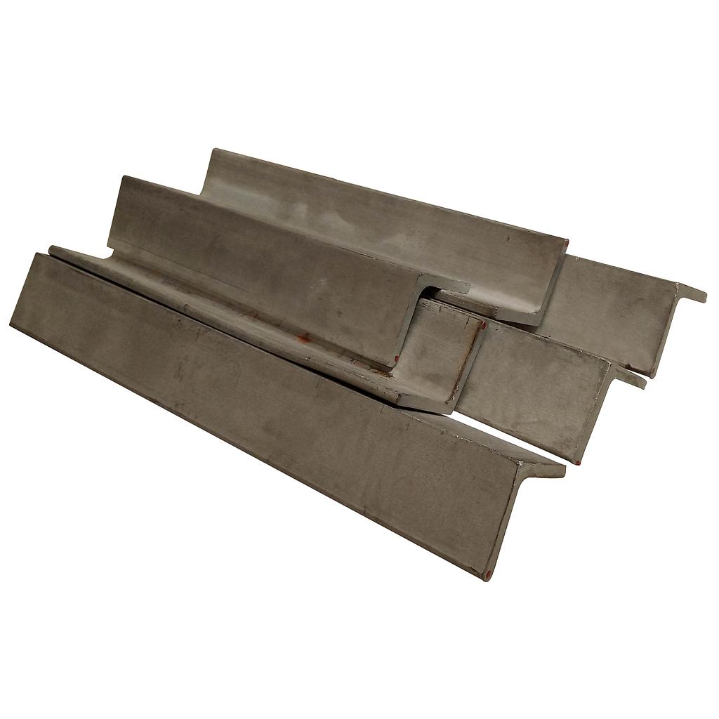 Angular en acero inoxidable desde 1/2 hasta 4 in y grosor de 1/8 a 1/4